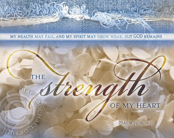 Strength of my Heart - notecard - Shine Living